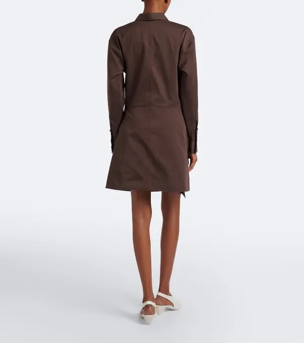 Loewe Cotton Silk Gabardine Shirt Dress