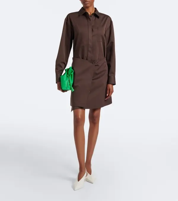 Loewe Cotton Silk Gabardine Shirt Dress
