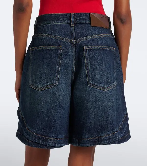 Loewe Paneled Denim Bermuda Shorts