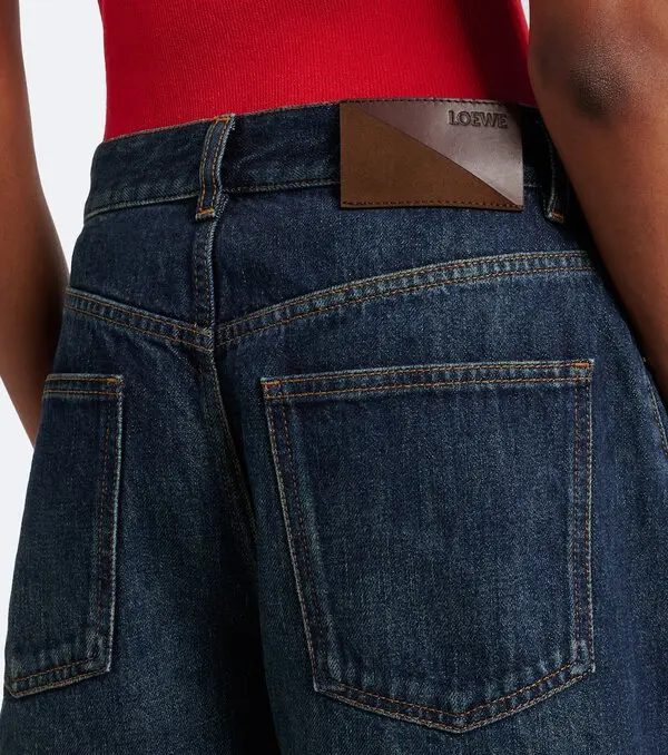 Loewe Paneled Denim Bermuda Shorts