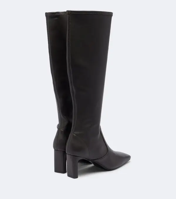 A.emery Leather Knee-high Square Toe Boots