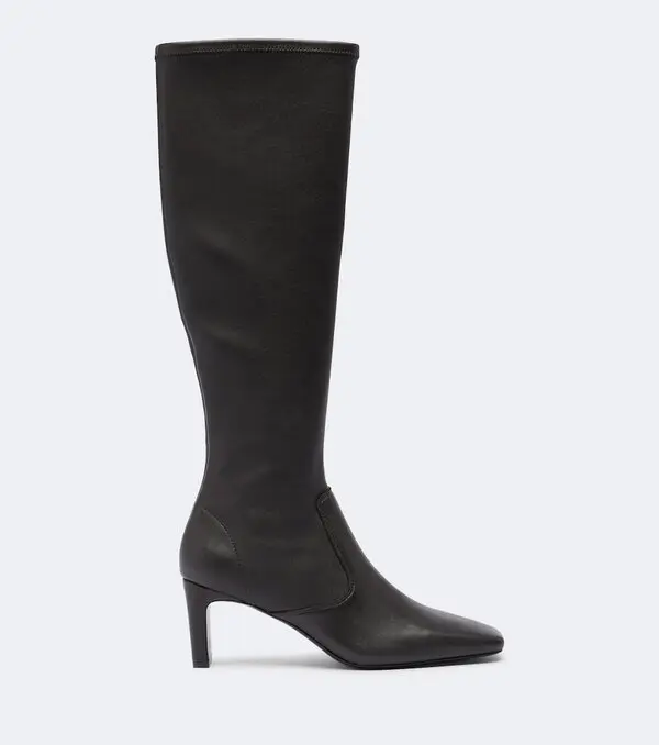 A.emery Leather Knee-high Square Toe Boots