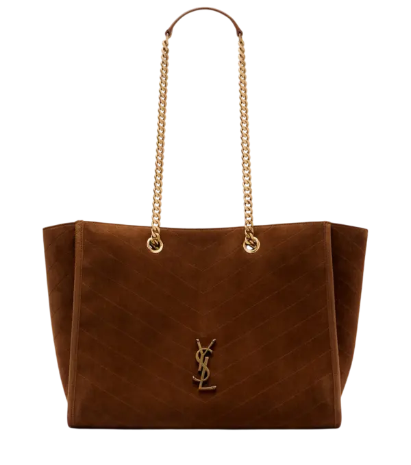Saint Laurent Niki East/west Suede Tote Bag - Brown