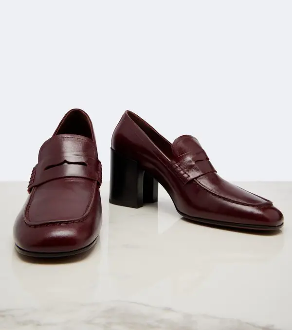 Dries Van Noten Leather Penny Loafers