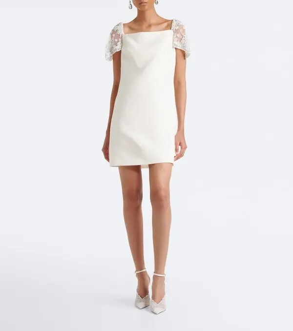 JIMMY CHOO Faiz Lace And Leather Pumps With Ankle Strap - White
