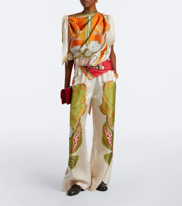GIANVITO ROSSI Embellished Leather Loafers - Brown
