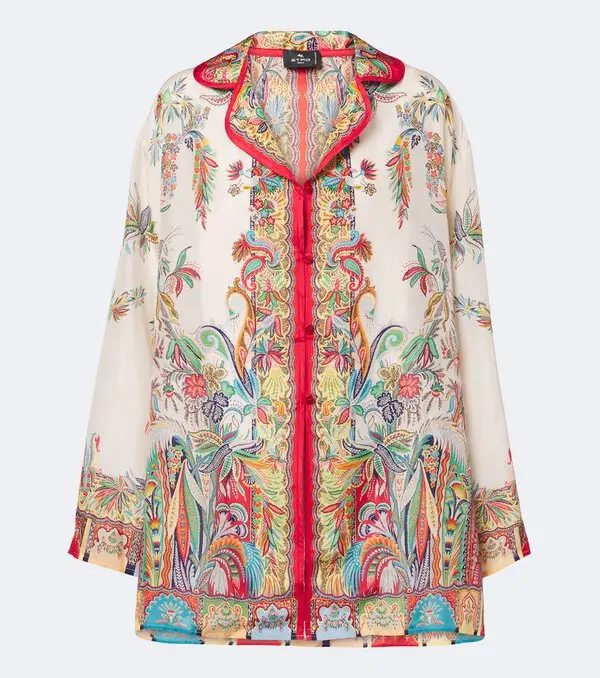 Etro Paisley Print Silk Shirt - Multicoloured