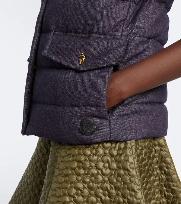 Moncler Bessez Denim Down Vest