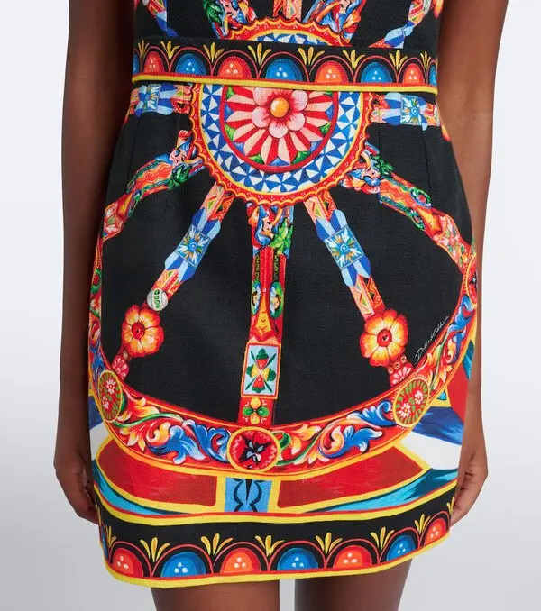 Dolce & Gabbana Carretto Print Mini Dress