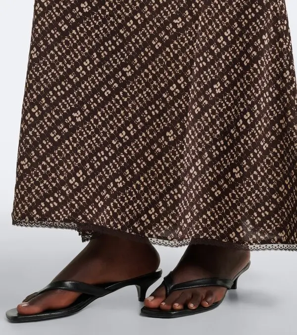 SIR. Astrid Lace-trimmed Printed Gown