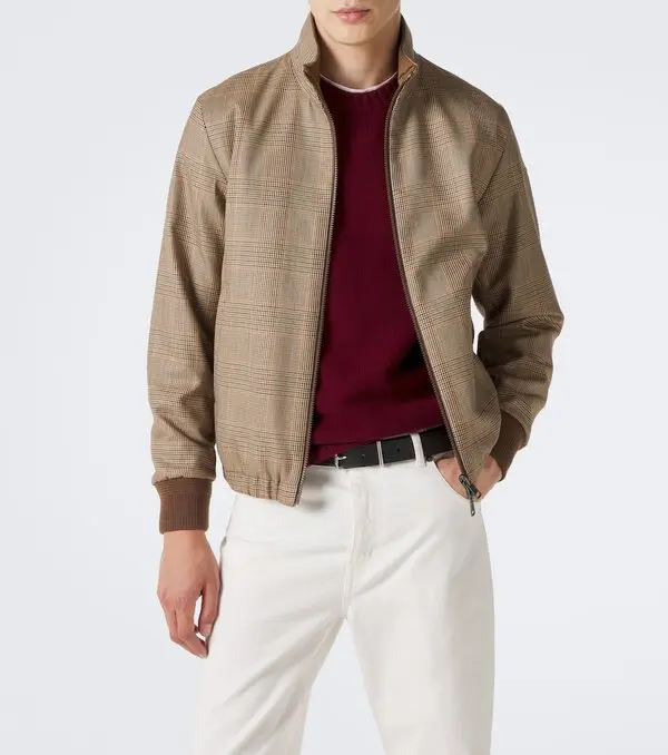 Moncler Reversible Virgin Wool Bomber Jacket