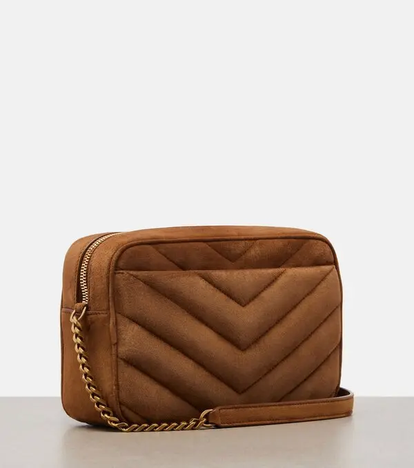 Saint Laurent Loulou Medium Suede Camera Bag