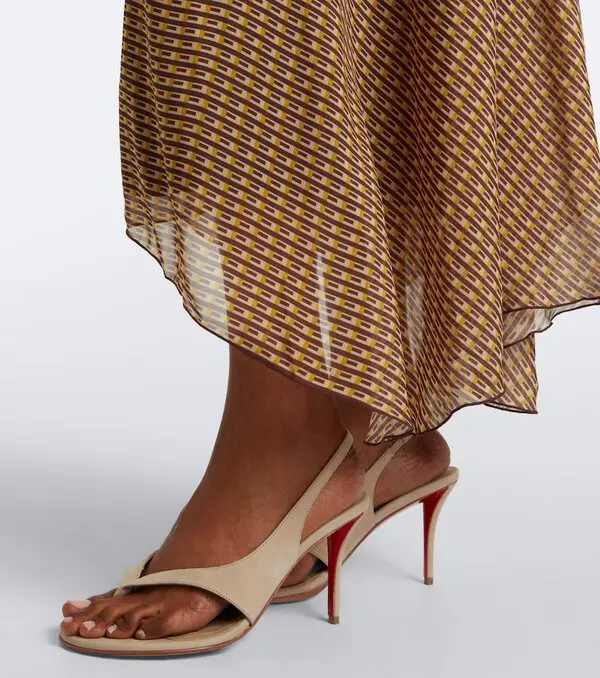 CHRISTIAN LOUBOUTIN Miss Z Suede Thong Sandals