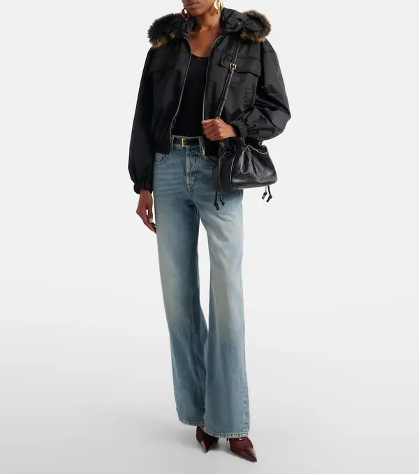 Saint Laurent Jamie Leather Shoulder Bag