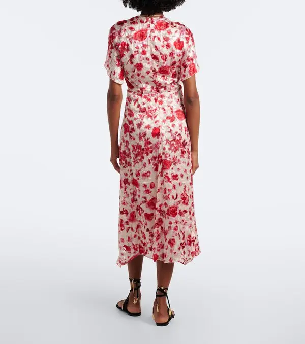Isabel Marant Étoile Herva Floral Devoré Georgette Midi Dress