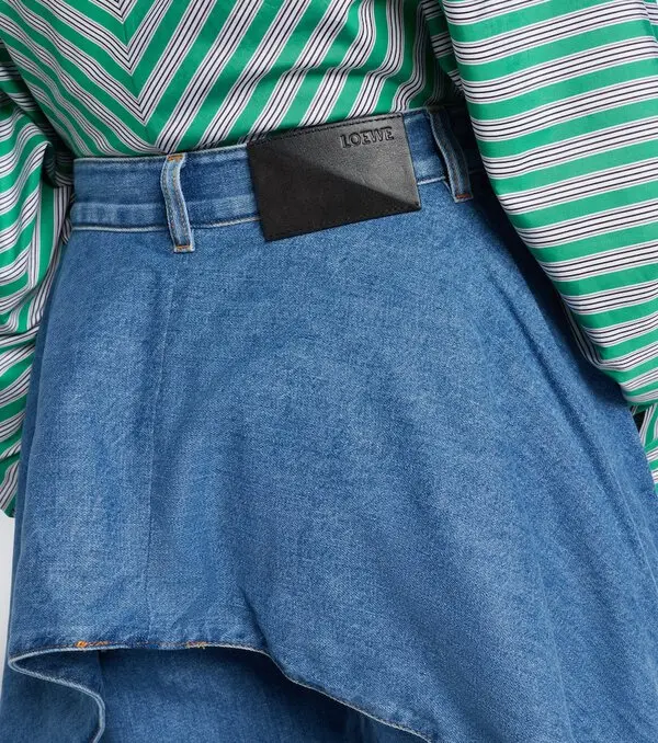 Loewe Ruffled Wide-leg Jeans