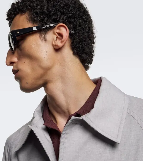 SATO Rectangular Acetate Sunglasses