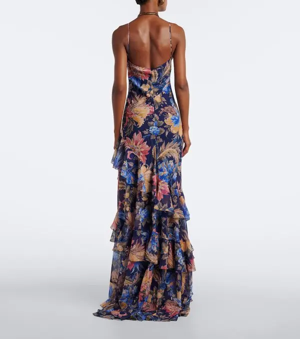 Etro Floral Ruffled Gown