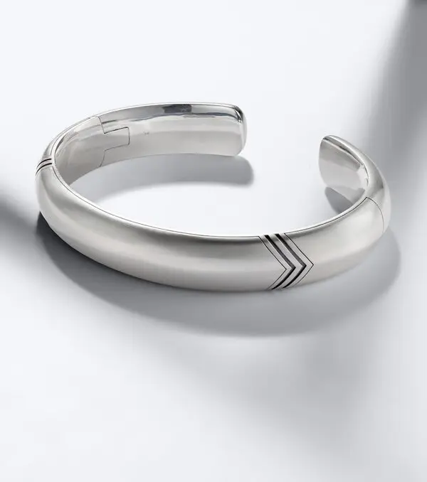 David Yurman Chevron Bold Sterling Cuff Bracelet