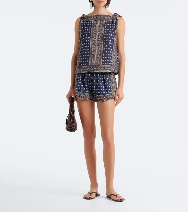 DÔEN Vienna Printed Cotton Shorts