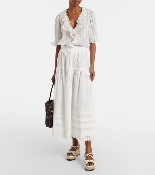 JIMMY CHOO Nyra Braided Leather Espadrille Wedges - White