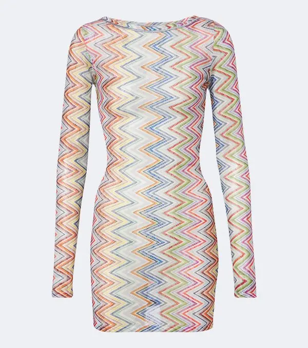 Missoni Zigzag Knit Mini Dress - Multicoloured