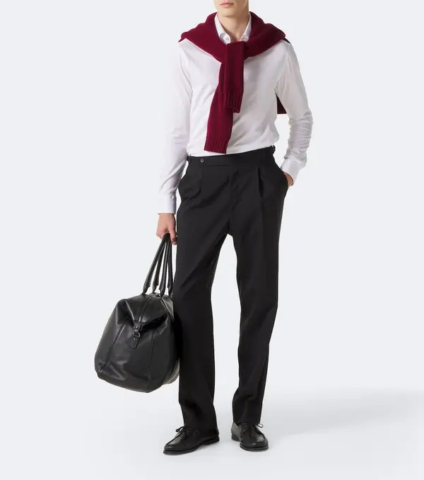 Kiton Cotton Poplin Polo Top