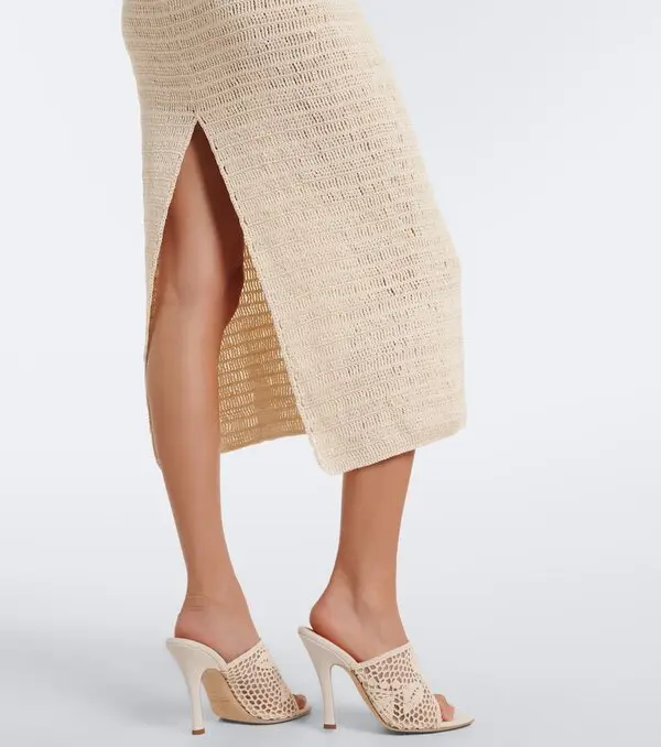 Magda Butrym Crochet Cotton Corset Dress