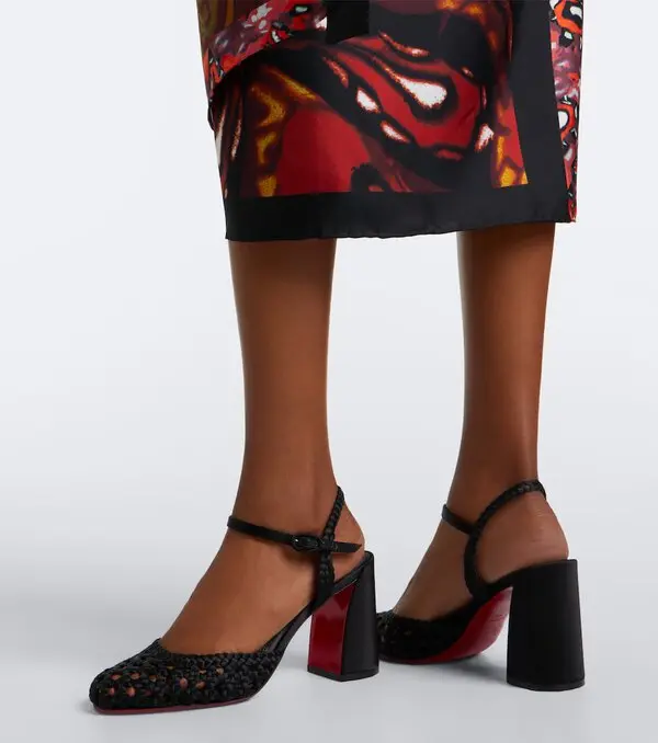CHRISTIAN LOUBOUTIN Jane Crêpe Satin Pumps