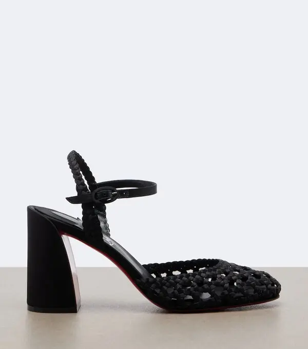 CHRISTIAN LOUBOUTIN Jane Crêpe Satin Pumps