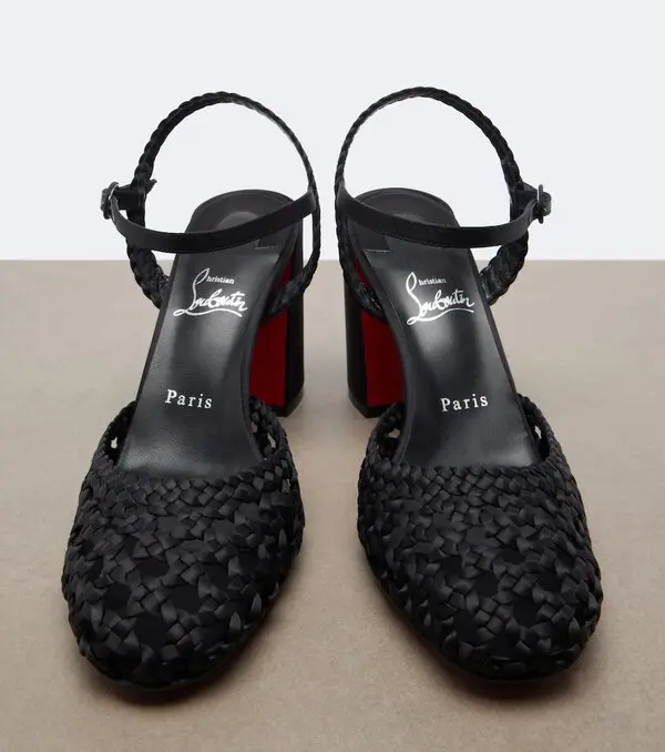 CHRISTIAN LOUBOUTIN Jane Crêpe Satin Pumps