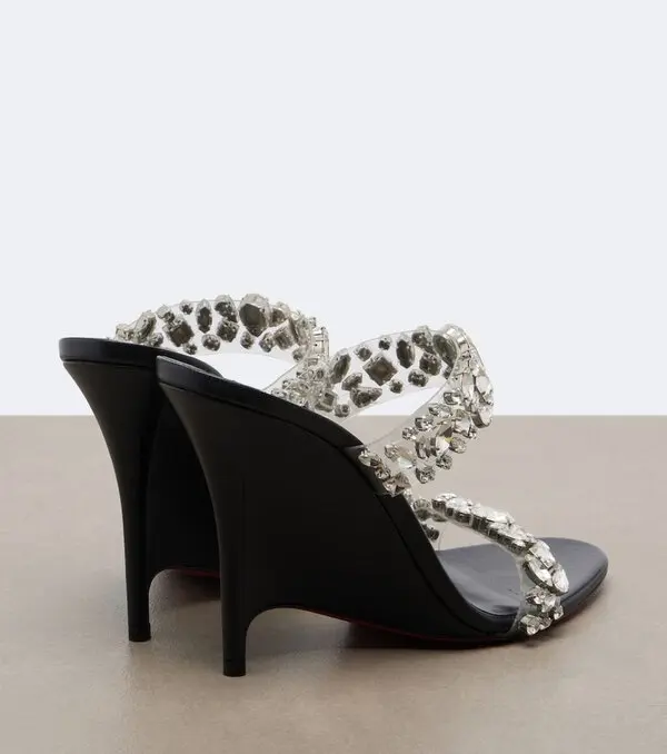 CHRISTIAN LOUBOUTIN Embellished Wedge Sandals
