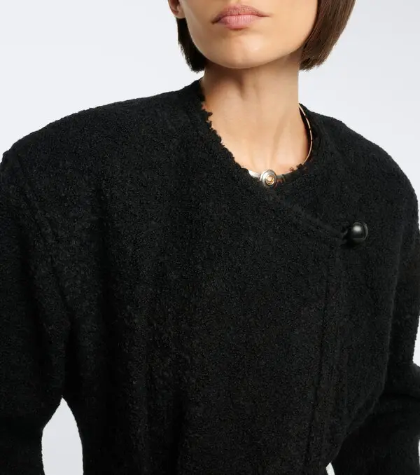 Isabel Marant Étoile Suna Bouclé Jacket - Black