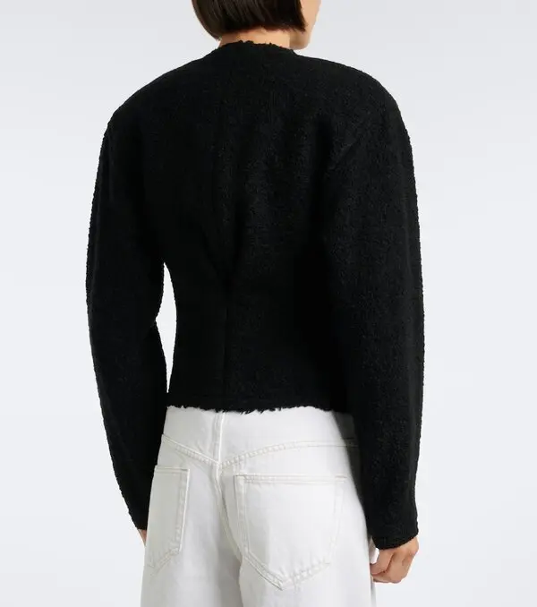 Isabel Marant Étoile Suna Bouclé Jacket - Black