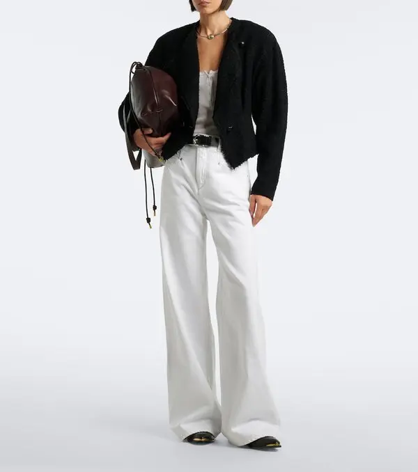 Isabel Marant Étoile Suna Bouclé Jacket - Black