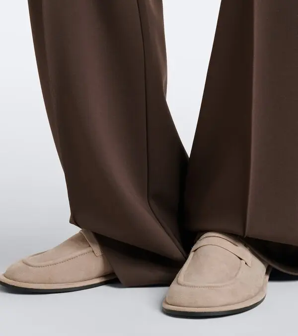 A.emery Clarence Suede Penny Loafers