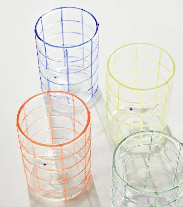 Jonathan Adler Amalfi Set Of 4 Glasses