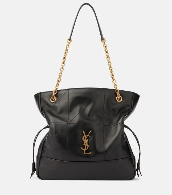 Saint Laurent Jamie Small Leather Tote Bag - Black