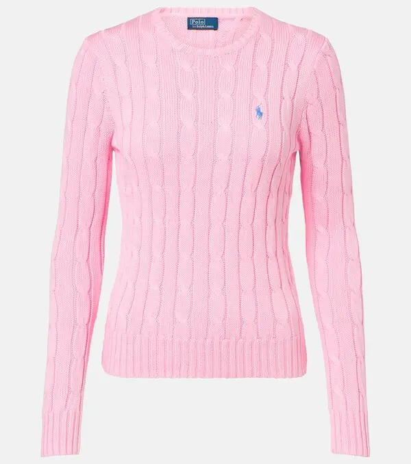 Polo Ralph Lauren Cable-knit Cotton Sweater - Pink