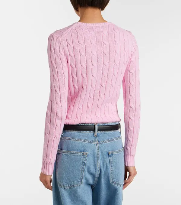 Polo Ralph Lauren Cable-knit Cotton Sweater - Pink