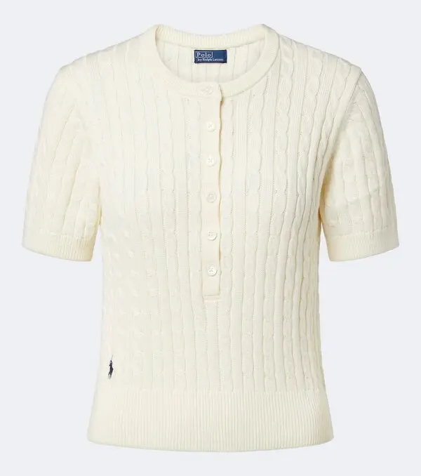 Polo Ralph Lauren Cable-knit Cotton Sweater - White