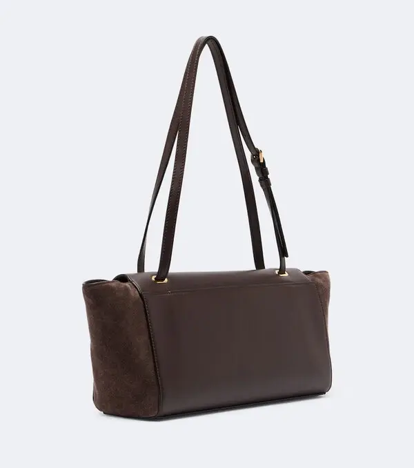 Savette Symmetry Trapeze Leather Shoulder Bag - Brown