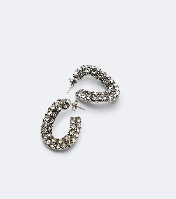 Isabel Marant Étoile Crystal-embellished Hoop Earrings