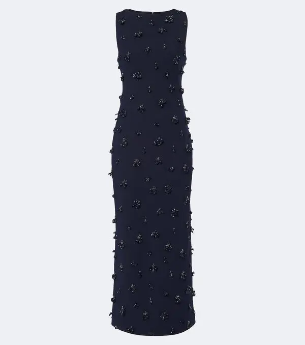 Simkhai Claudia Embellished Gown - Blue