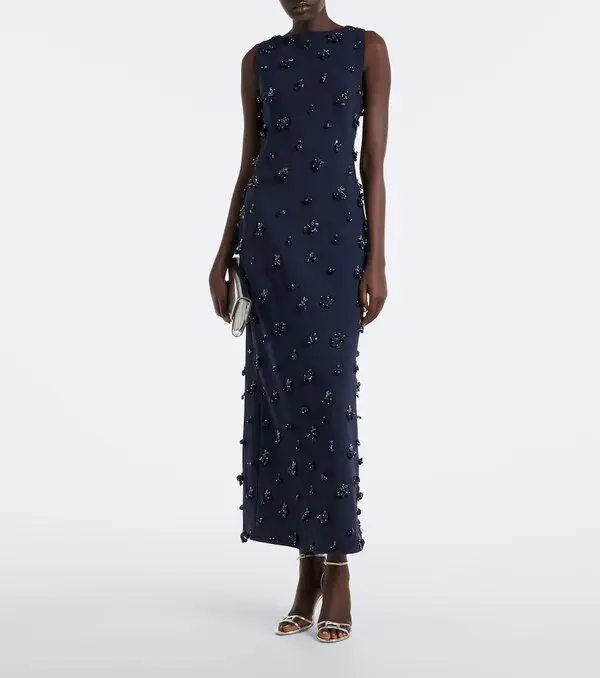 Simkhai Claudia Embellished Gown - Blue