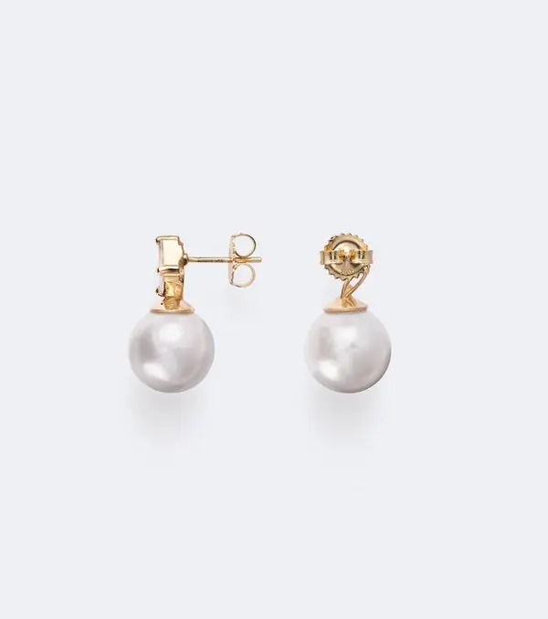 SUZANNE KALAN 18kt Earrings With Pearls And Diamonds