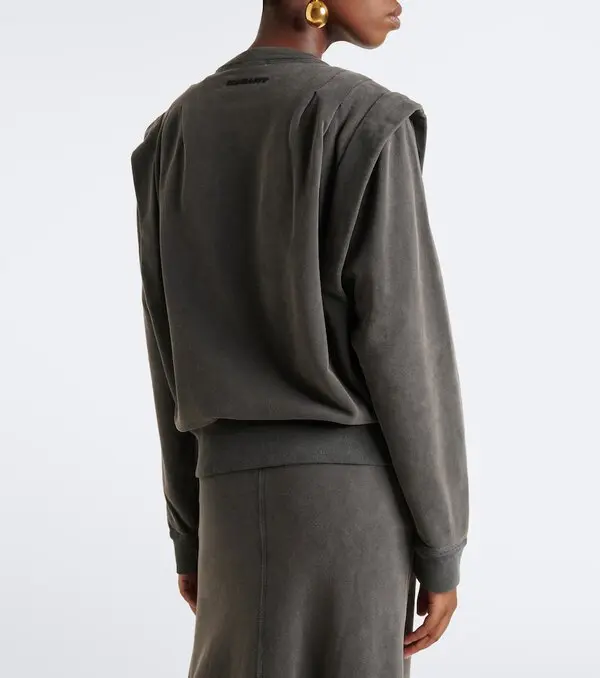 MARANT ETOILE Soldy Cotton Jersey Sweatshirt - Grey