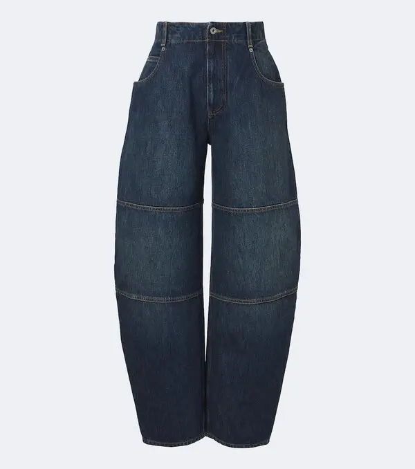 Loewe Faded Barrel-leg Jeans - Blue