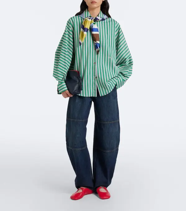 Loewe Faded Barrel-leg Jeans