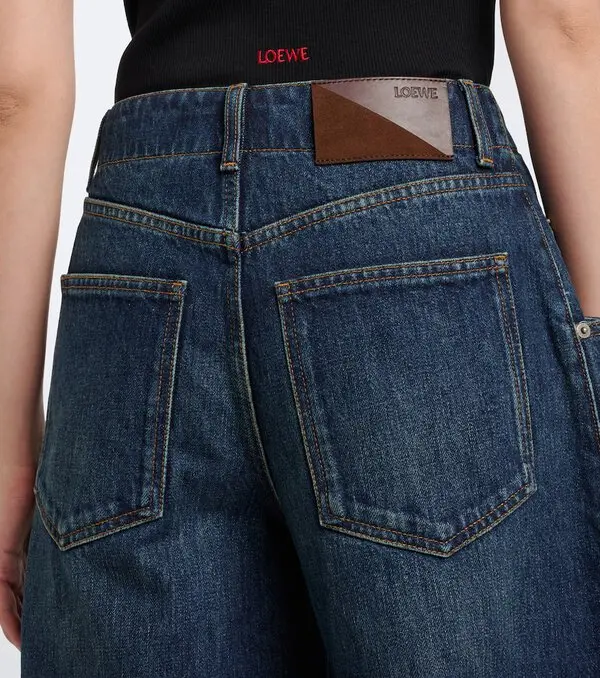 Loewe Faded Barrel-leg Jeans